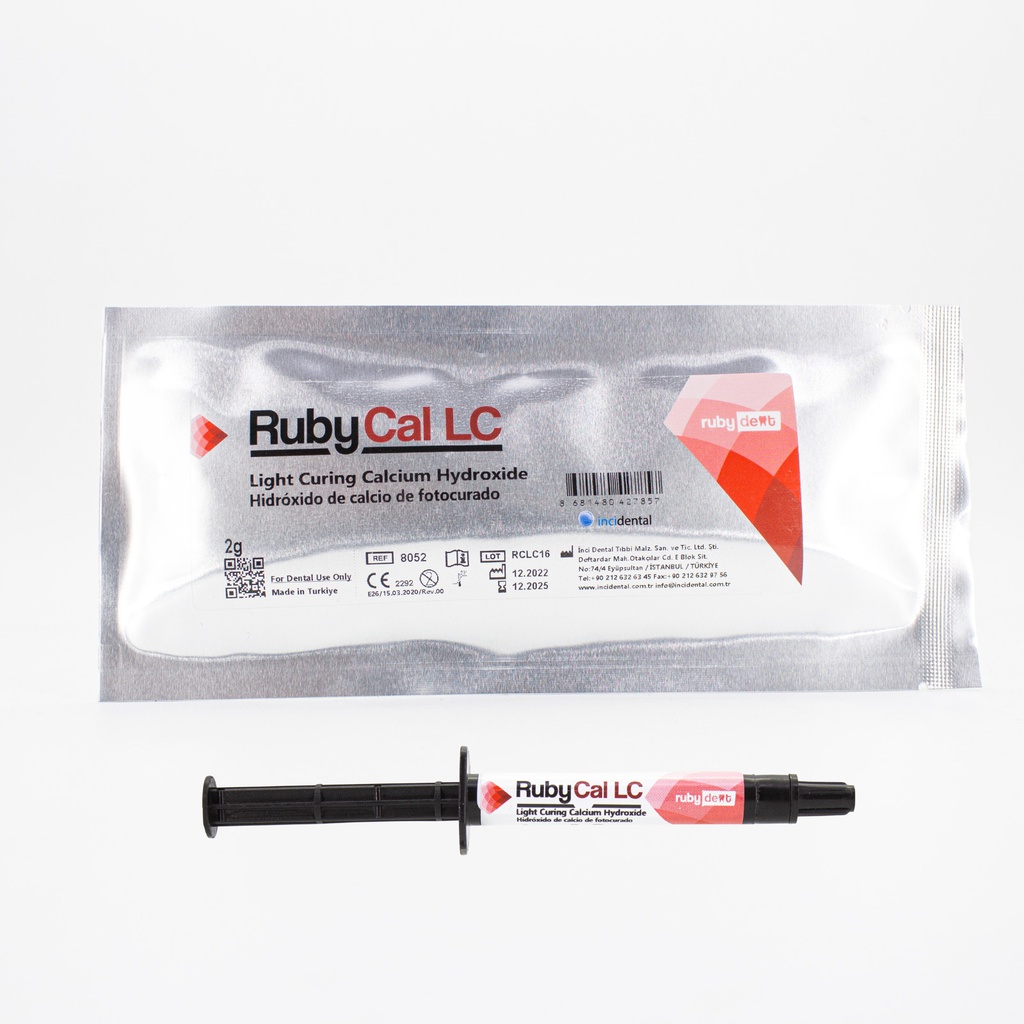 Hidróxido calcio fotocurado RubyCal LC Incidental | Biotech Chile